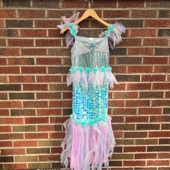 Costumes | Girls Light Blue And Pink Mermaid Halloween Costume Dress ...